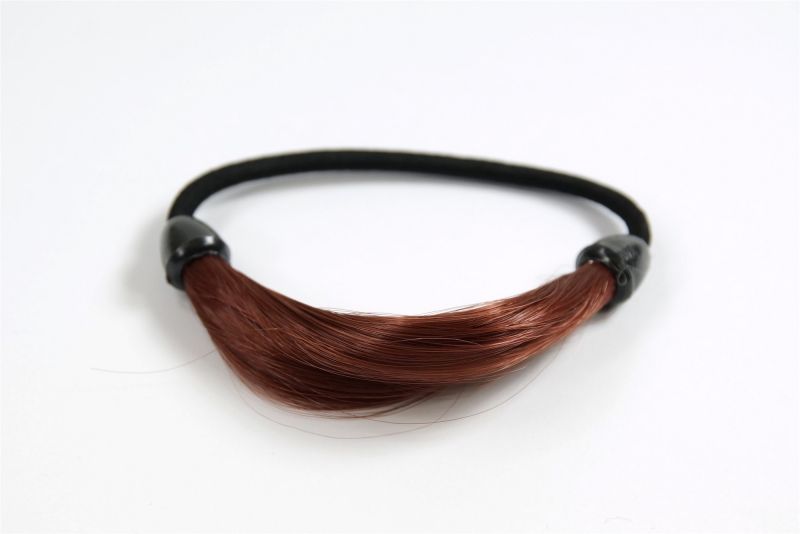NHA-003B-350 Invisible Hair binder tie scrunchy dark copper red ...